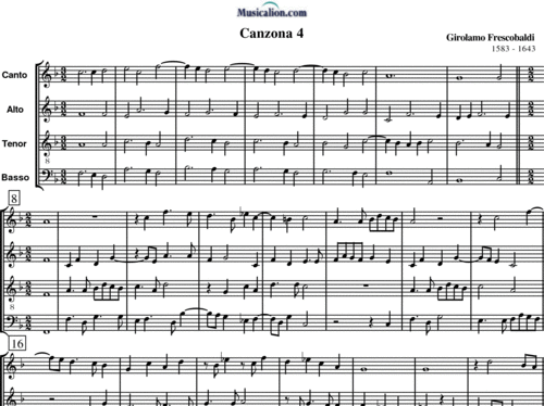 Seven Canzonas: Canzona 3 - Girolamo Frescobaldi | Sheet music to download