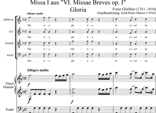 Missa I aus "VI. Missae Breves op. 1" (Offertorium: Domine, Dominus noster) (op. 1/1) - Franz ...