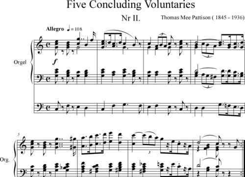 Pattison, Thomas Mee - Sheet music to download