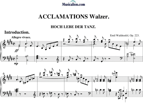Waldteufel, Emile - Sheet music to download