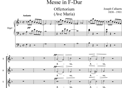 Callaerts, Joseph - Noten zum Download