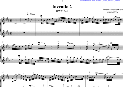 Crab canon (BWV 1079) - Johann Sebastian Bach | Sheet music to download