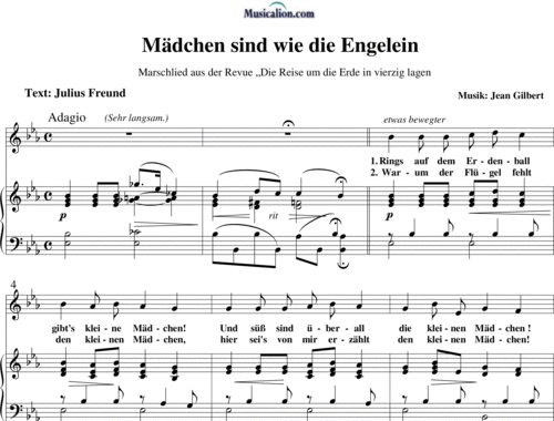 Gilbert, Jean - Noten zum Download