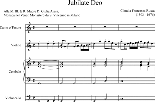 Rusca, Claudia Francesca - Noten zum Download