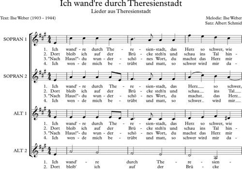 Wiegenlied (Wiegala) - Ilse Weber | Noten zum Download