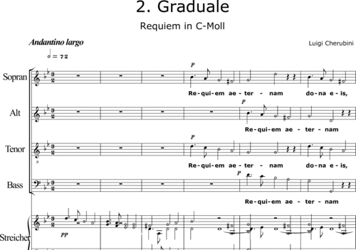 Requiem in C-Minor: 5th Sanctus - Luigi Cherubini | Partituras para ...