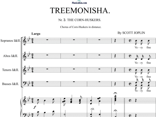 Treemonisha: Nr.6 The sacred tree - Scott Joplin | Noten zum Download