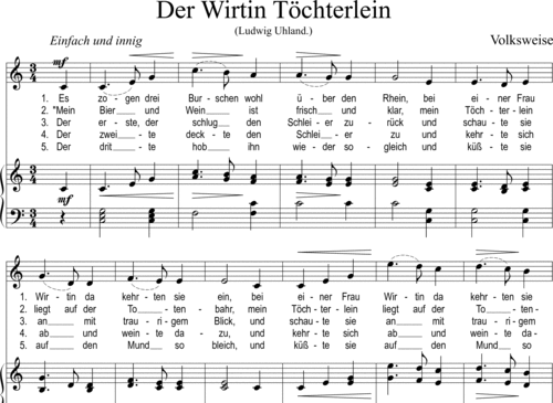 Der Vogelbeerbaam (The Rowan Tree) - Unknown Anonymus | Sheet music to ...