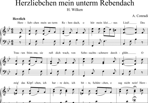 Conradi, August - Noten zum Download
