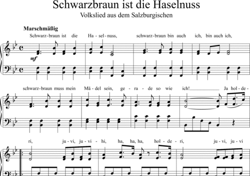 Der Vogelbeerbaam (The Rowan Tree) - Unknown Anonymus | Sheet music to ...