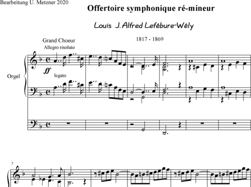 Lefébure-Wély, Louis James Alfred - Noten zum Download