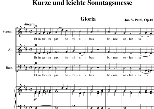Short and Easy Sunday Mass-organ score, 1st movement: Kyrie (10 ...