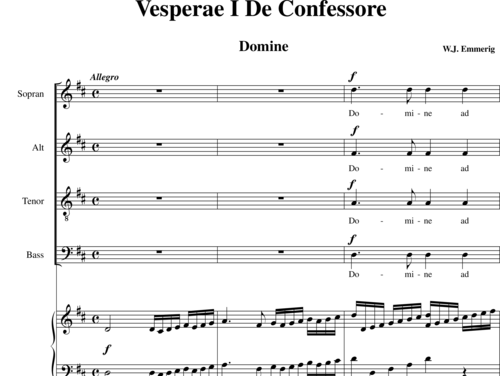 Vesperae 1-De Confessore-organ score-6th movement: Laudate Dominum ...