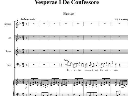 Vesperae 1-De Confessore-organ score-6th movement: Laudate Dominum ...
