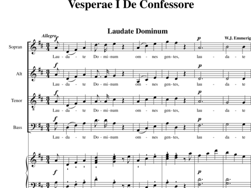 Vesperae 1-De Confessore-Orgelpartitur-4. Beatus - Wolfgang Joseph ...