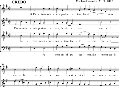 Missa Canticorum (mass about old songs) - Sanctus + Benedictus (op. 64 ...