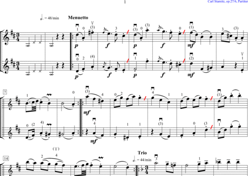 Duetto for 2 flutes or violins-3rd movement: Allegro (op. 27/6) - Karl ...