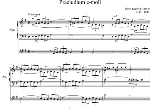 Gerber, Ernst Ludwig - Noten zum Download