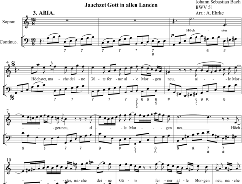 Jauchzet Gott in allen Landen - Satz 1: Aria (BWV 51) - Johann ...