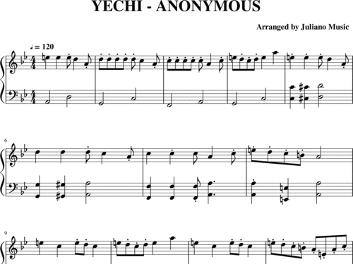 Dreidel (Keyboard arrangement) - Jewish Hymn(arr. by Juliano Molteni ...