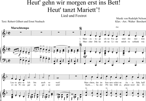 Nelson, Rudolf - Noten zum Download