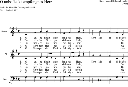 O Maria voll der Gnaden (SAB) - Hail Mary, Full of Grace (SAB)(arr. by ...