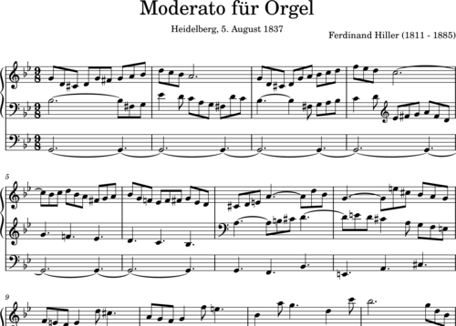 Hiller, Ferdinand - Sheet music to download
