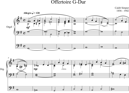 Simper, Caleb - Sheet music to download