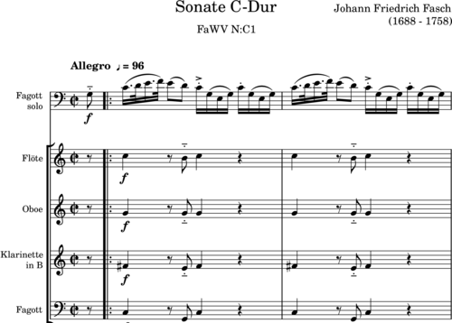 Sonate C-Dur für Fagott und Klavier, 3. Satz: Andante (FaWV NC1)(Arr ...