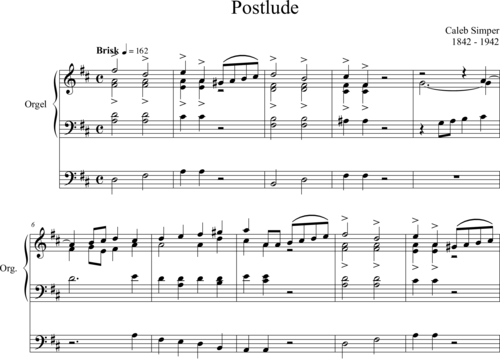 Simper, Caleb - Sheet music to download