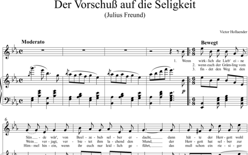 Hollaender, Victor - Noten zum Download
