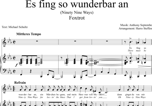 September, Anthony - Noten zum Download