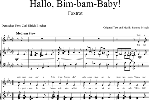 Mysels, Sammy - Noten zum Download