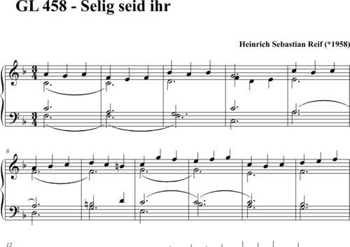 Beginne du all meine Tage - GL 843 (R) - Heinrich Reif | Noten zum Download