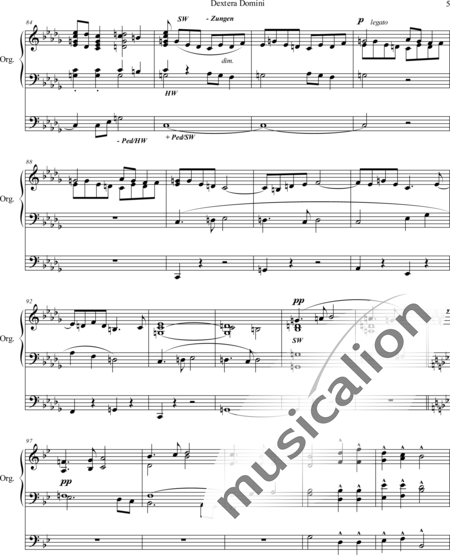 Dextera Domini Offertorium für Orgel solo (Bearb.) (FW Nr 65) - César ...