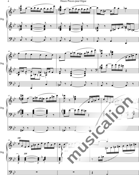 Douze Pieces pour Orgue, Nr. 1 Allegro maestoso - Clement Loret | Noten ...