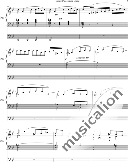 Douze Pieces pour Orgue, Nr. 1 Allegro maestoso - Clement Loret | Noten ...