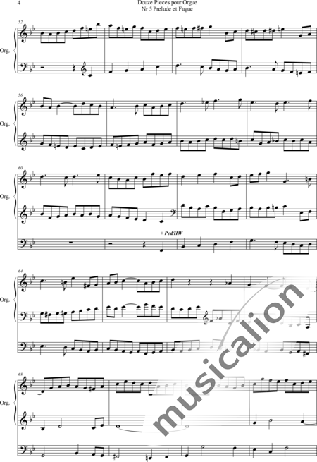 Douze Pieces Pur Orgue Nr 5 Prelude et Fugue - Clement Loret | Noten ...