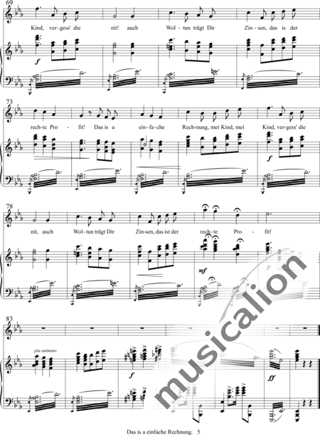 That's a simple calculation. - Franz Lehár | Sheet music to download