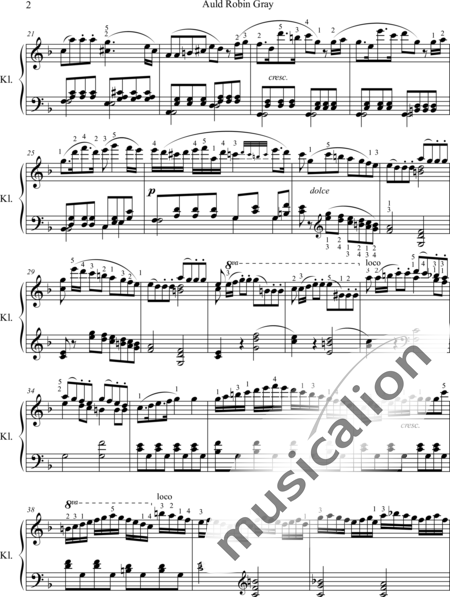 Auld Robin Gray (op. 455 Nr. 13) - Carl Czerny | Noten zum Download