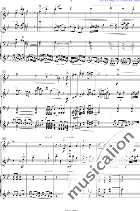 Wolgalied(bearb. von Dieter Fleischmann) - Franz Lehár | Noten zum Download