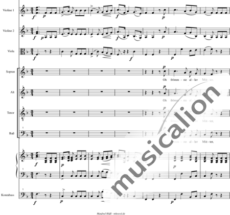 German Vesper-score-German Vesper-score, 8th movement: Ave Regina (3 ...