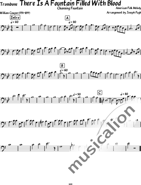 There Is A Fountain Filled With Blood (II)(arr. by Joseph Pugh ...