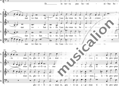 Missa Super: Dixit Maria, 2. Satz: Gloria - Hans Leo Hassler | Noten zum Download