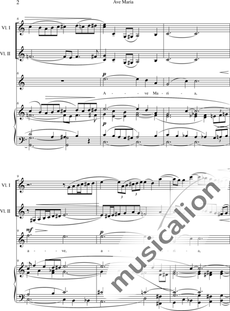 Ave Maria, Partitur, Sopran oder Tenor (158) - Peter Griesbacher ...