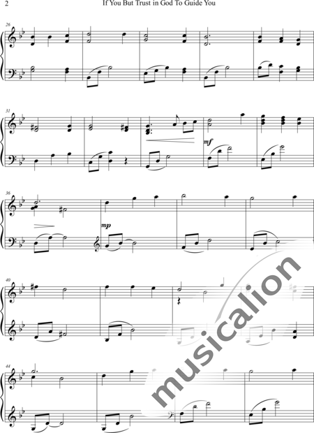 If You But Trust in God to Guide You(arr. by Soojin Cho) - Georg ...
