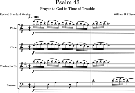 Prayer to God in Time of Trouble - William Ellison | Noten zum Download