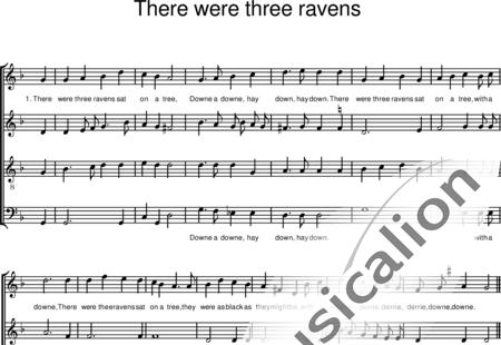 There Were Three Ravens - Thomas Ravenscroft | Sheet music to download