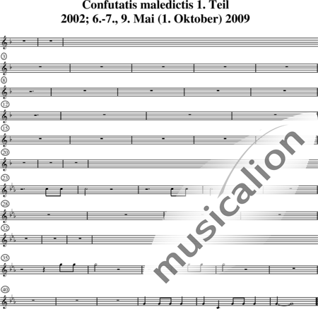 Requiem - Confutatis Maledictis I (op. 36) - Raphael Sawitzky | Sheet ...
