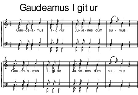 Gaudeamus Igitur (Cancion de estudiantes) - Jo Hofman | Partituras con ...